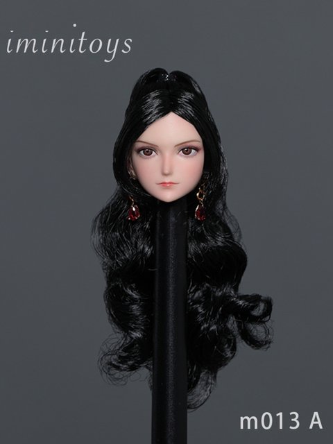 Spot Iminitoys 1/6 female soldier M013 anime girl COS head carving with ...