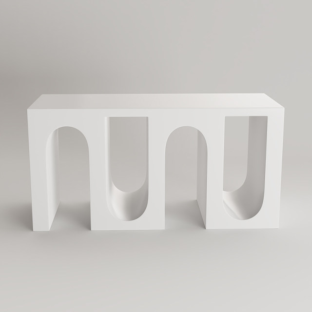 Modern minimalist style island display table clothing store soft ...