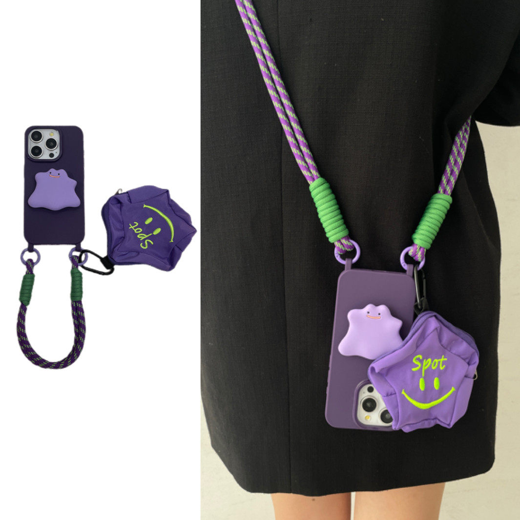 ins cute Zhao Lusi's same variety of strange stand hand rope smiley ...