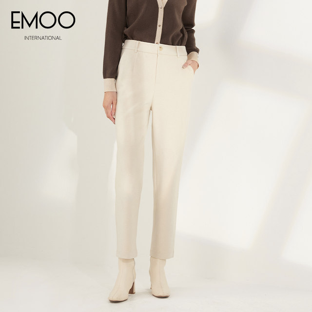 EMOO Yangmen Women's Autumn and Winter New Model Performing Mito White ...