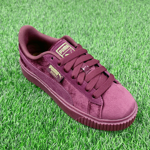 Puma Platform Velvet Rihanna Classic Velvet Heightening Thick Sole Pink ...