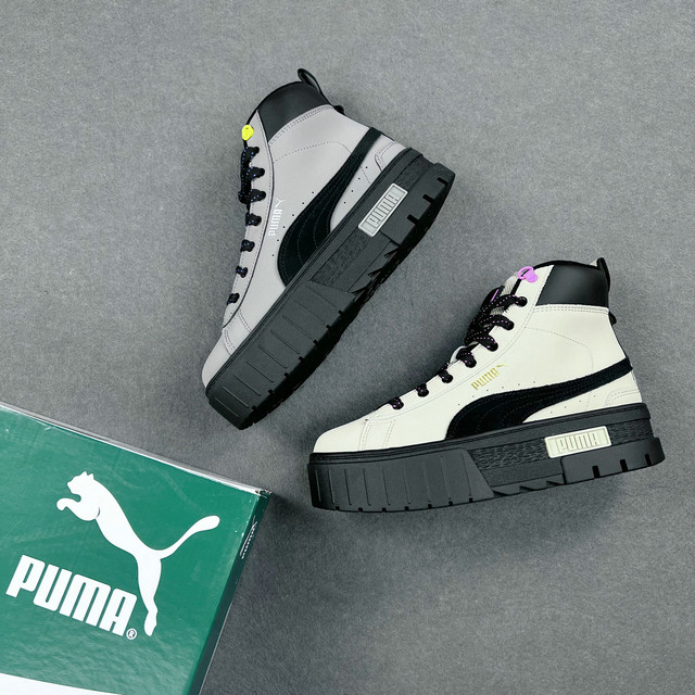 PUMA Puma thick bottom increase new women's medium high -top casual ...