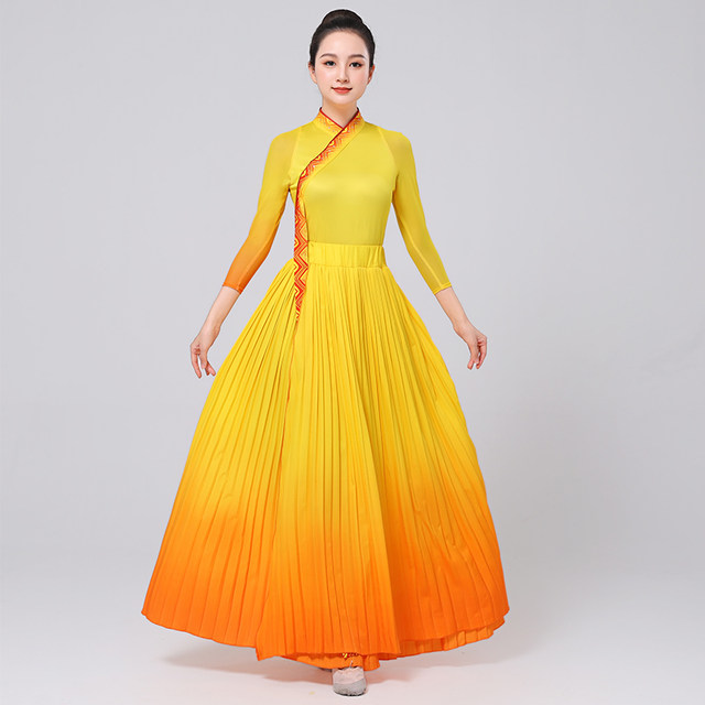 Classical dance dance costumes are elegant and everlasting, Ginkgo ...