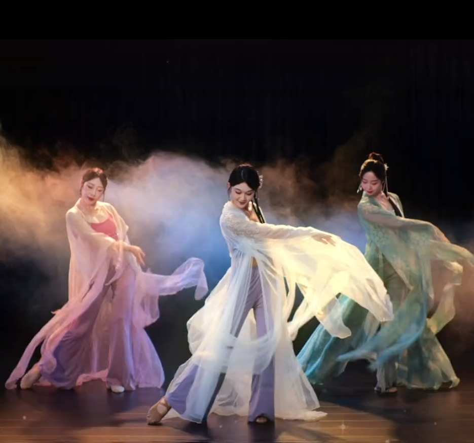 Dance performances, practice ginseng clothes performance pants, big ...