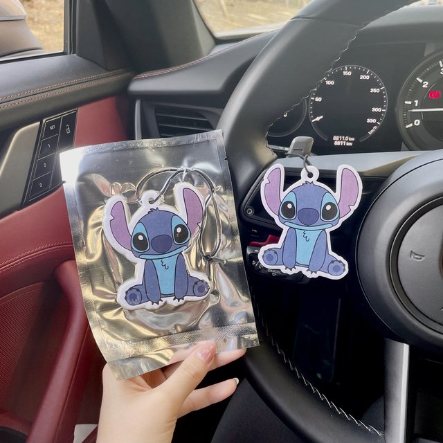 Stitch cute cartoon car fragrance tablet car long-lasting aroma ...