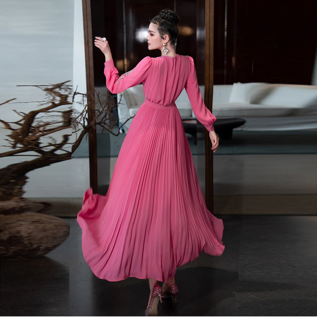 European and American style high -level heavyweights beaded dress women ...