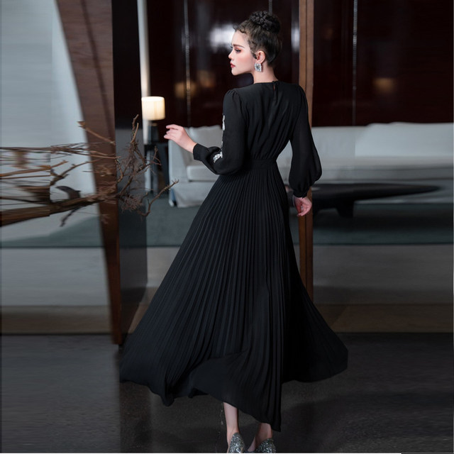 European and American style high -level heavyweights beaded dress women ...