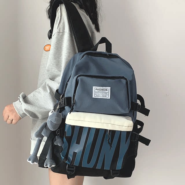 Schoolbag female junior high school student high school student large ...