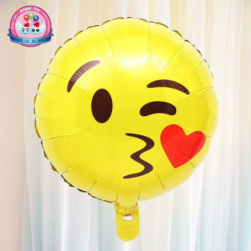 Angel Fly Yellow Smiley Face Foil Balloons - Birthday & Party Decorations