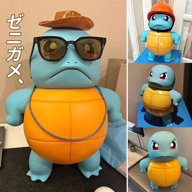 Tsundere Jenny Turtle angry hand-made boy Pokémon 1:1 doll decoration ...