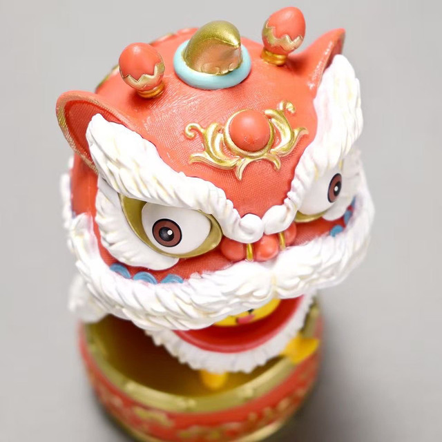 Pokemon Lion Dance Pikachu New Year's Figure GK Statue Ornament Gift