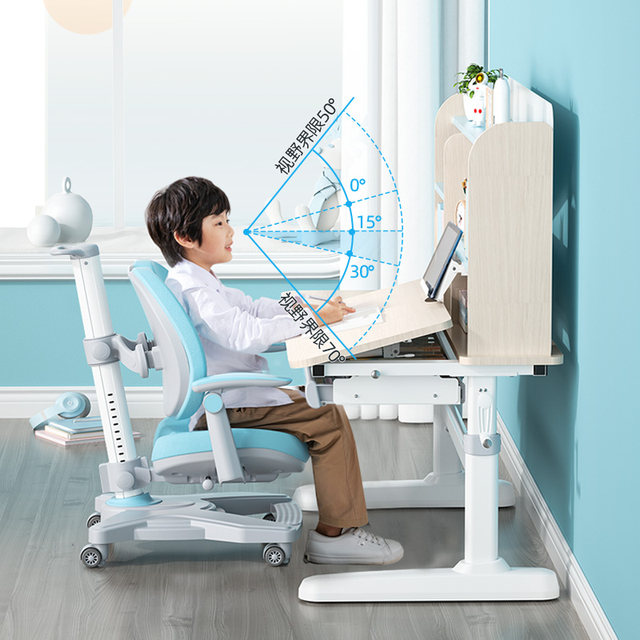 Children's study table, primary school student desk, liftable table ...