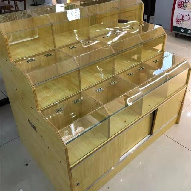 Supermarket shelf dry fruit dry goods snacks bulk convenience store ...