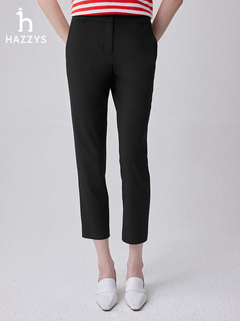 Hazzys Hargis nine -point four -sided two -faced casual pants women's ...