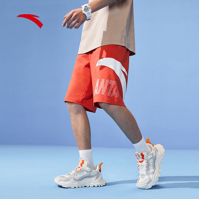 ANTA Sports Pants Shorts Men's 2024 Summer New Thin Breathable Running ...