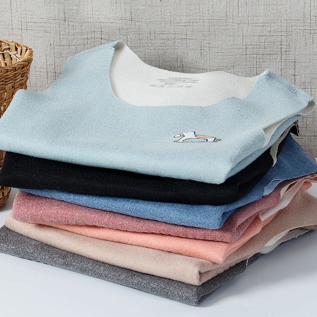 Children's thermal vest boys German velvet seamless inner wear patch ...