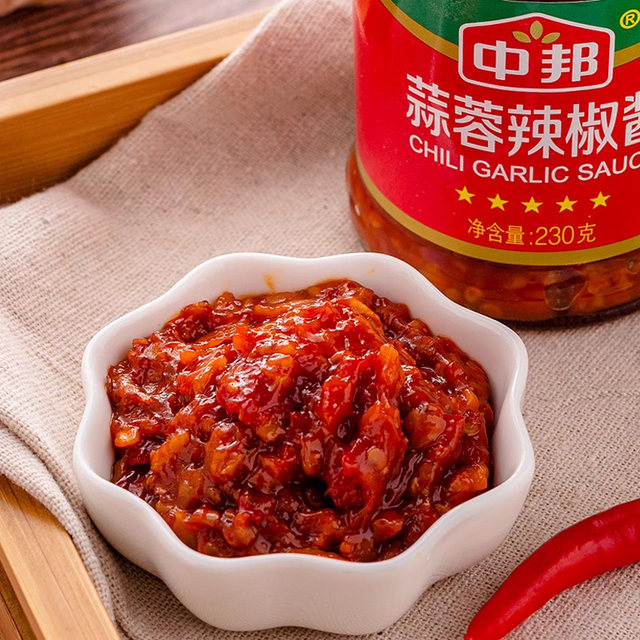 Zhongbang garlic chili sauce 230g bibimbap hot pot dipping beef offal rice roll slightly spicy ...