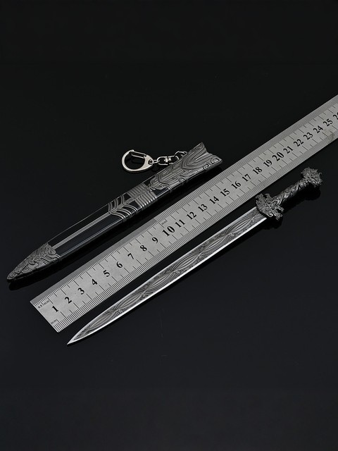 22CM ancient famous sword cold weapon Ouyezi Gongbu sword full metal weapon model craft sheath ...