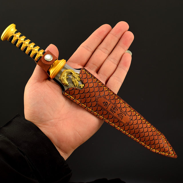 26cm ancient Chinese cold weapon all metal weapon model fish intestine ...