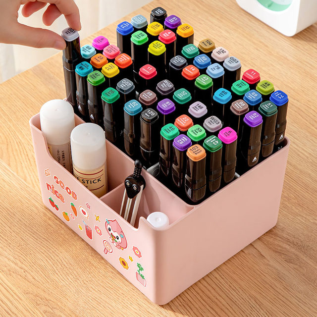 Large marker pen storage box pen holder children's student desktop ...