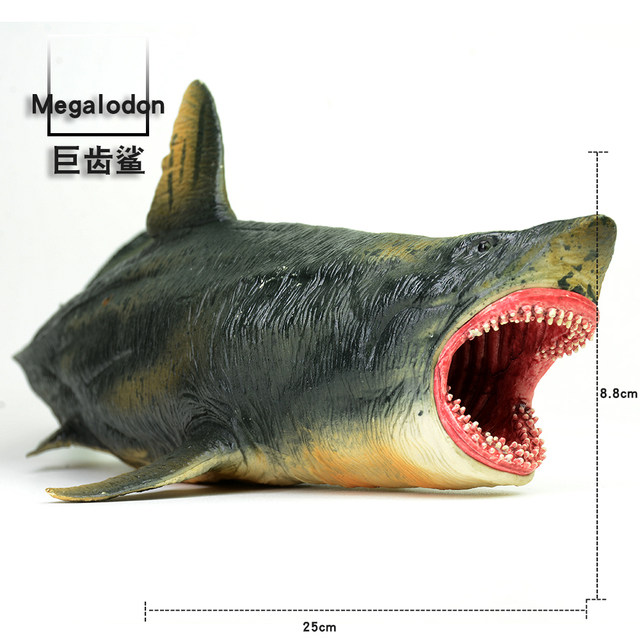 Marine life simulation model sawtooth shark megalodon children's toy ...