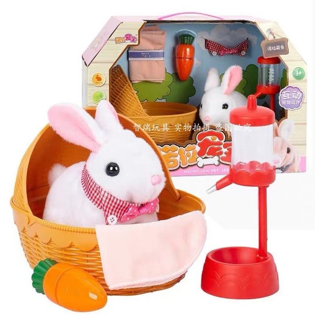 Cute Rabbit Paradise Cute Pet Little Rabbit Cat Electric Simulation Dog ...