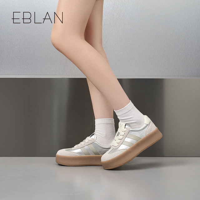 EBLAN/Yiban thick-soled moral training shoes for women 2024 autumn new ...