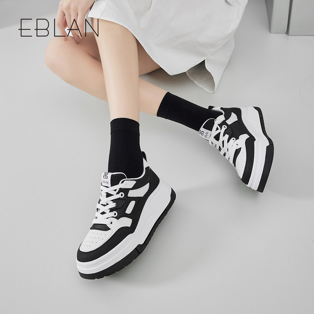 Eblan/Yidan thick bottom shoes female 2025 spring new versatile air ...