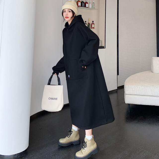 2025 Winter new plus velvet thickened warm long skirt women large size ...