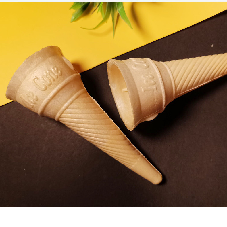 Rainbow Ice Cream Cone Torch with Crispy Wafer Bottom