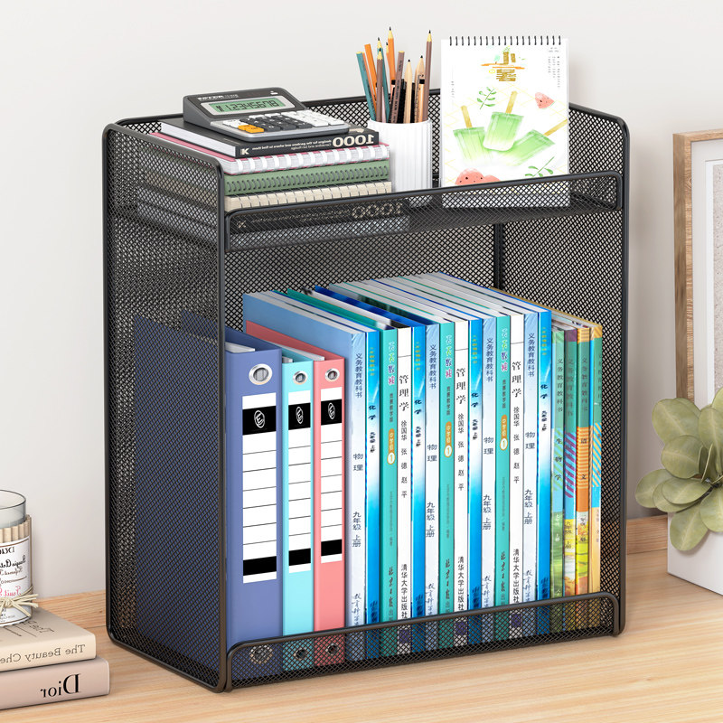 Desktop Bookshelf - Student Textbook Storage Rack for Children's ...