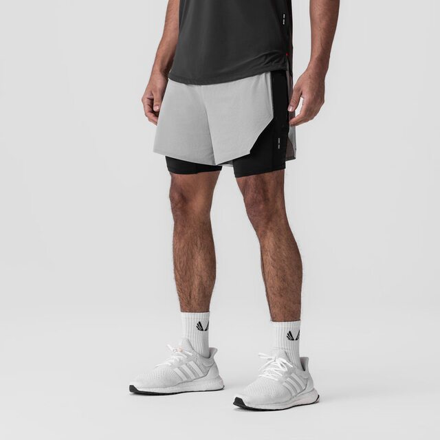 Summer fake two-piece running quick-drying sports shorts men's ...