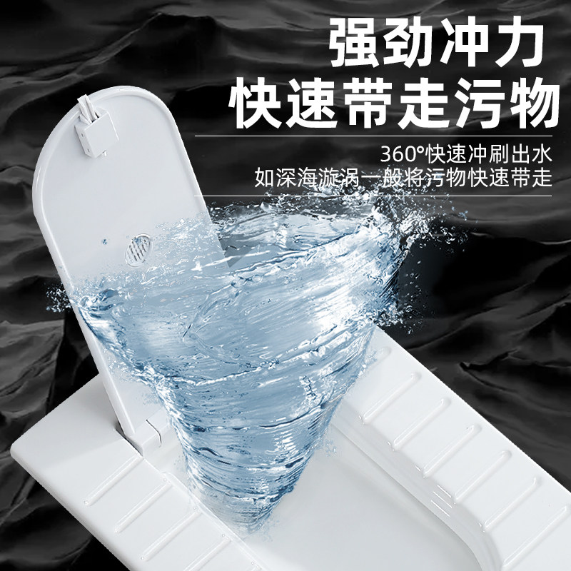 Household Squat Toilet with Flushing Tank Complete Set