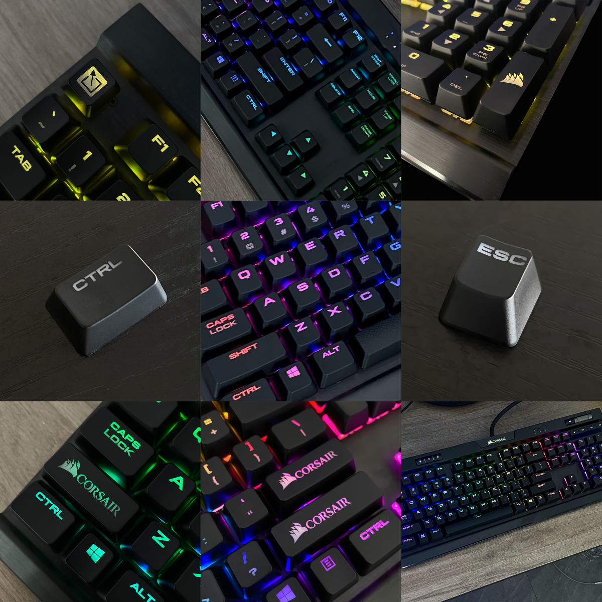 Corsair K70RGB/K65/K68/K95/K63/MK2 Punisher original ABS translucent keycaps
