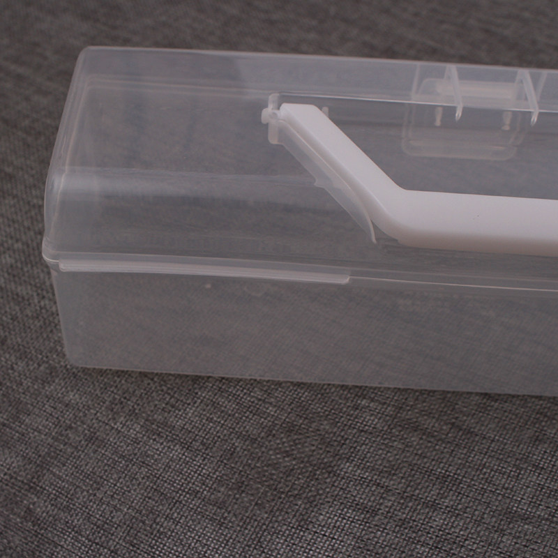 Transparent Rectangular Plastic Portable Student Brush Calligraphy Pen ...