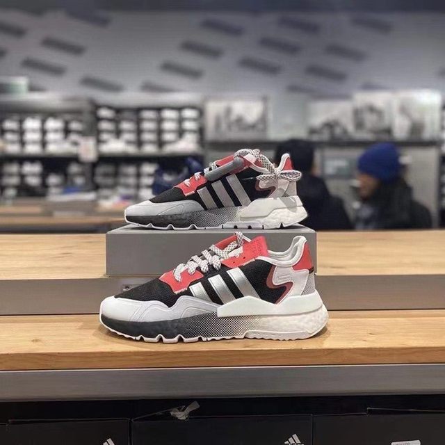 Adidas NITEJOGGERBOOST summer men's and women's reflective sports ...