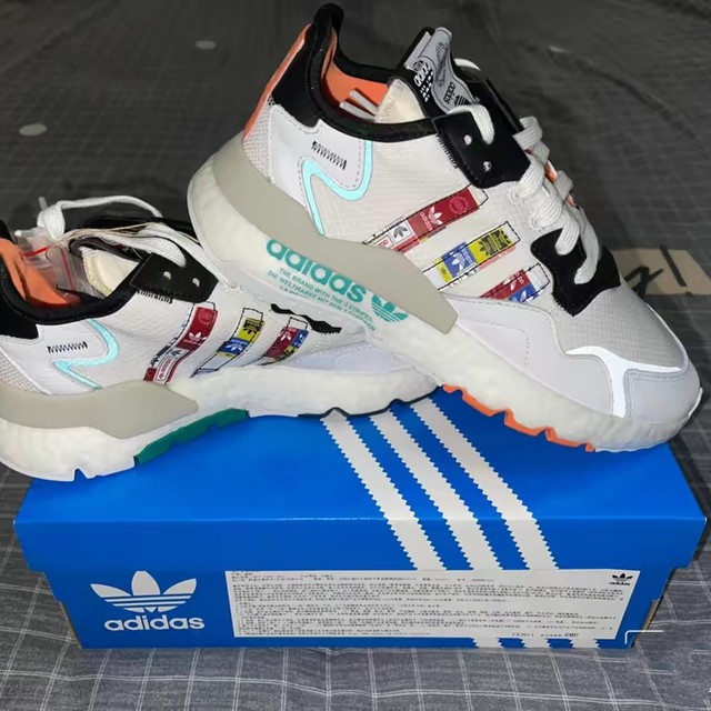 Adidas/Adidas Clover NITEJOGGER men's and women's reflective cushioning ...