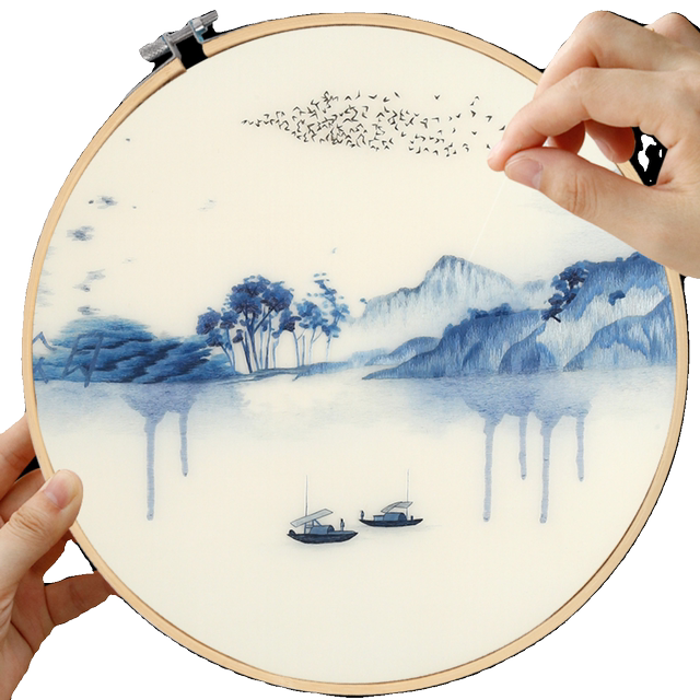 Beginners of Su embroidery handmade diy kit embroidery material package ...