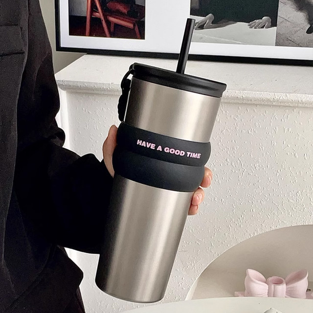 Qigutang large-capacity thermos cup for men 316 stainless steel car ...