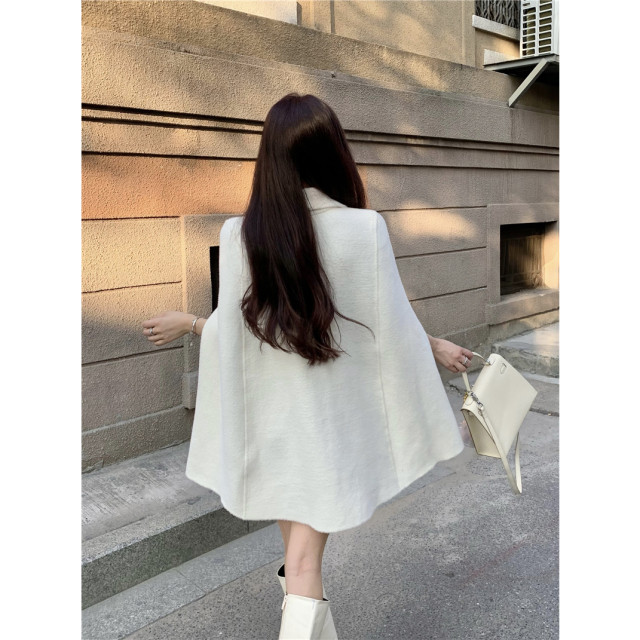 2024 new women's Korean chaebol cloak fashion trend versatile slim slim ...