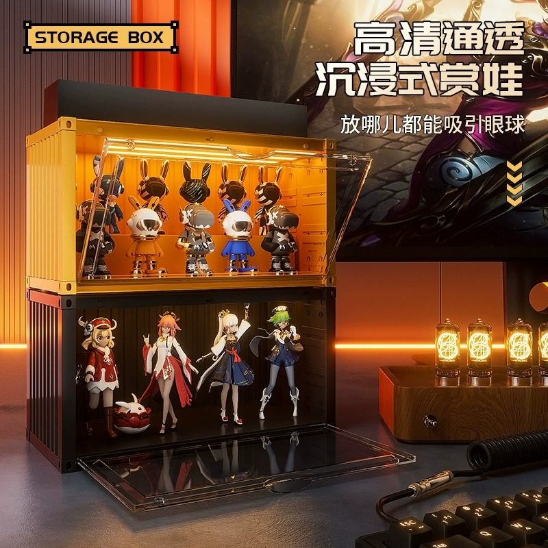 Blind Box Display Rack with Light Popmart Hand-Made Acrylic Display Cabinet