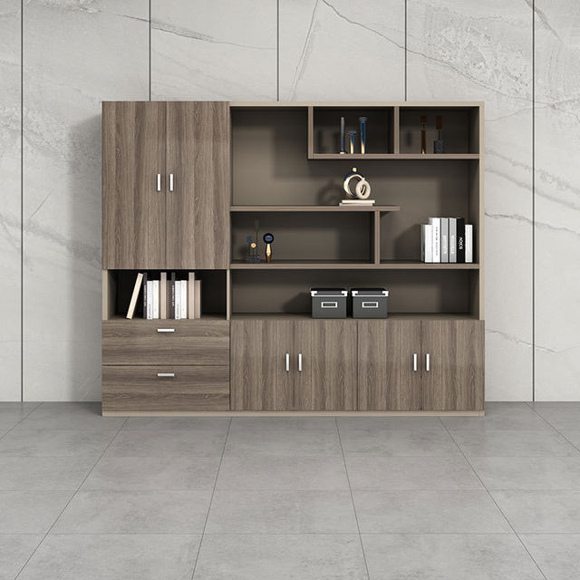 File cabinet wooden office cabinet 2.4 meters information cabinet open ...