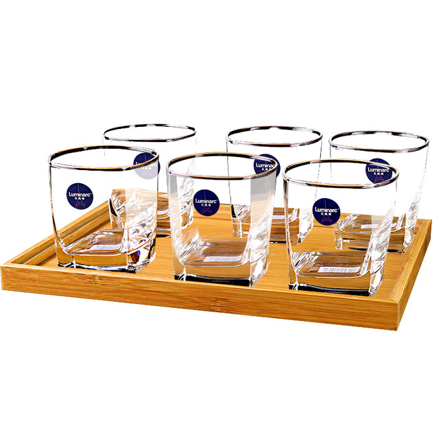 Lemeiya glass 6-piece household water cup for women summer heat ...