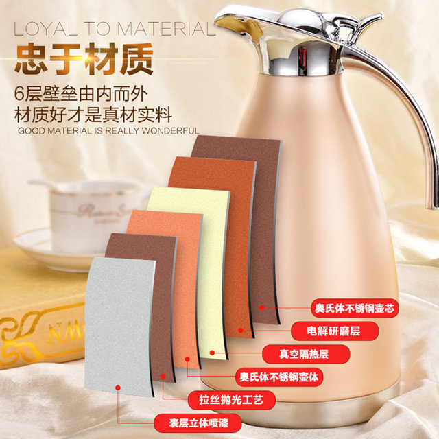 Household 304 stainless steel insulated kettle vacuum large-capacity ...