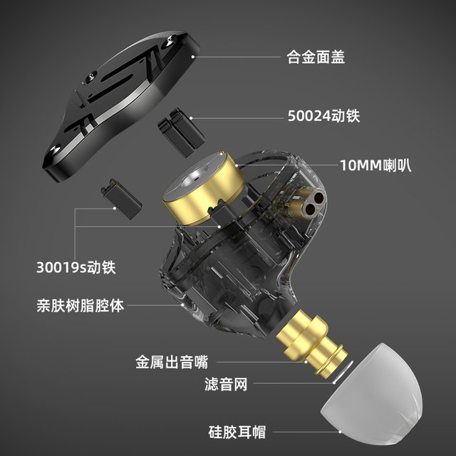 [niko highly recommends] KZZS10ProX ten-unit hoop iron headphones in ...