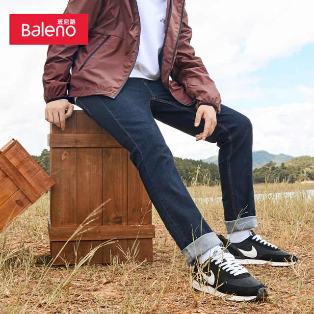 Baleno 2024 Autumn and Winter New Straight Jeans Men's Hong Kong Style ...