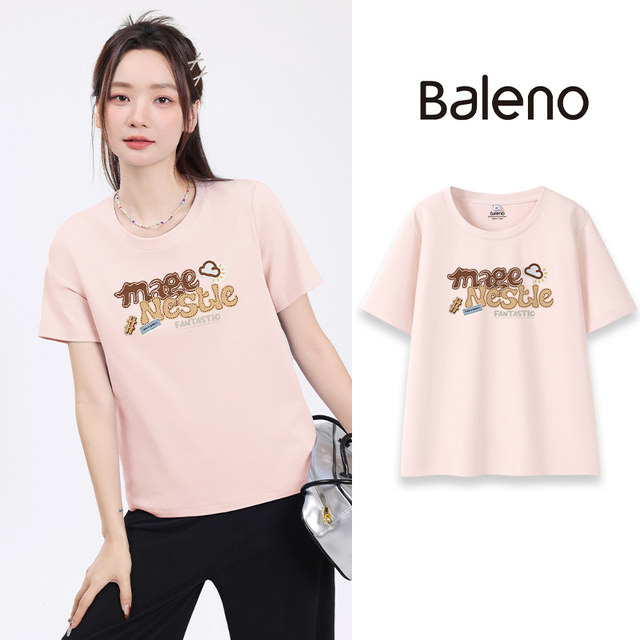 Baleno short-sleeved women's 2024 new popular summer design round neck ...