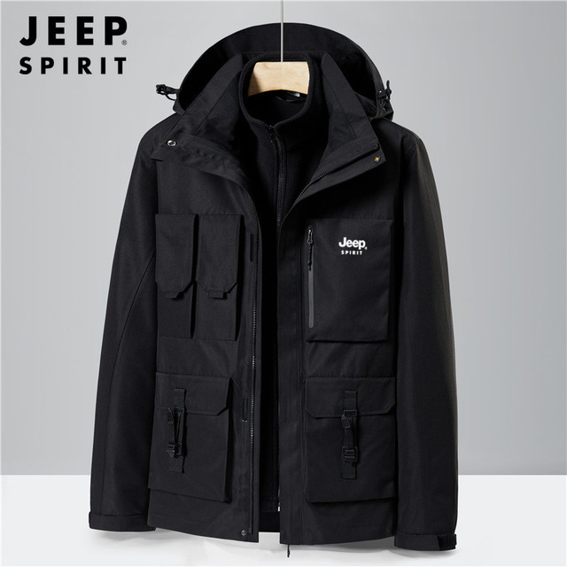 Jeep workwear assault jacket men's winter outdoor three-in-one ...