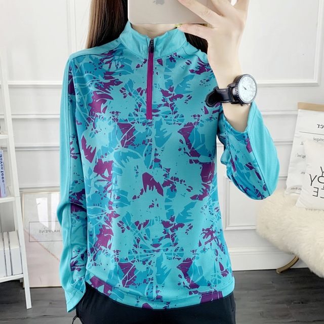 Outdoor quick-drying clothing, women's long-sleeved T-shirts, spring ...