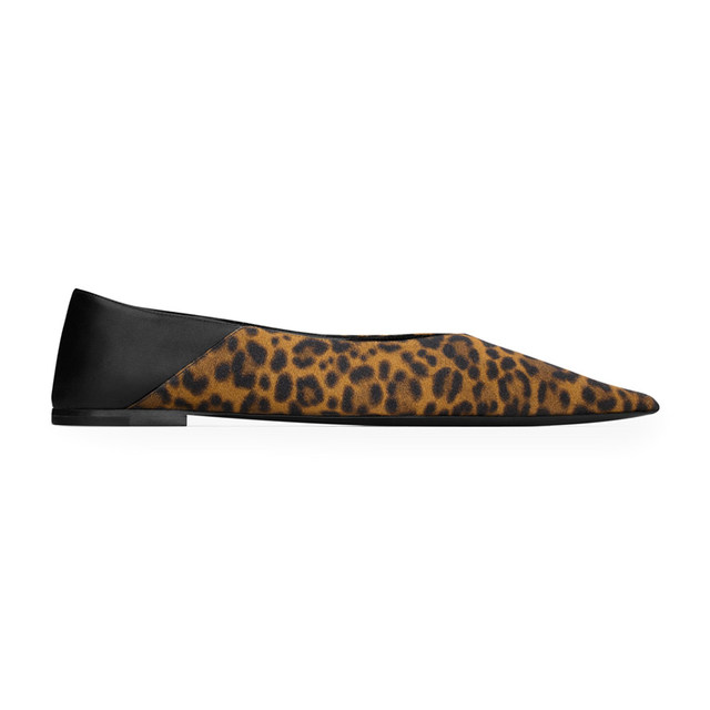 2025 New French Leopard Print Pointed Toe Shoes Women's Easiest for ...